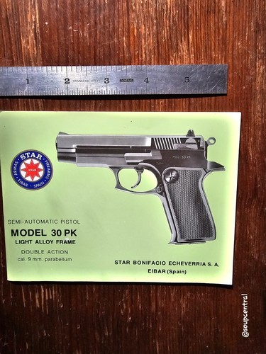 Star model 30PK manual. Original factory. 36 pgs | eBay