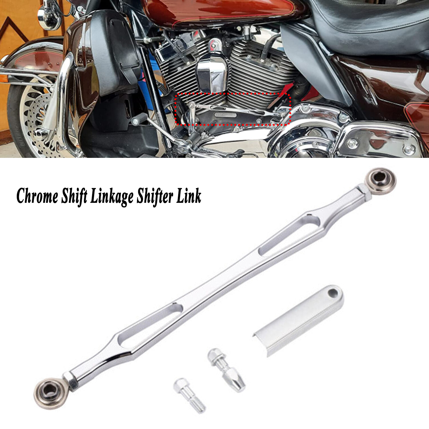 Chrome Gear Shift Linkage Shifter Link For Harley Electra Street Road ...