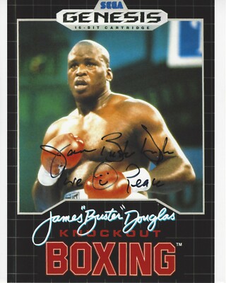 BOXER JAMES BUSTER DOUGLAS SIGNED BOXING 8x10 PHOTO HEAVYWEIGHT ...