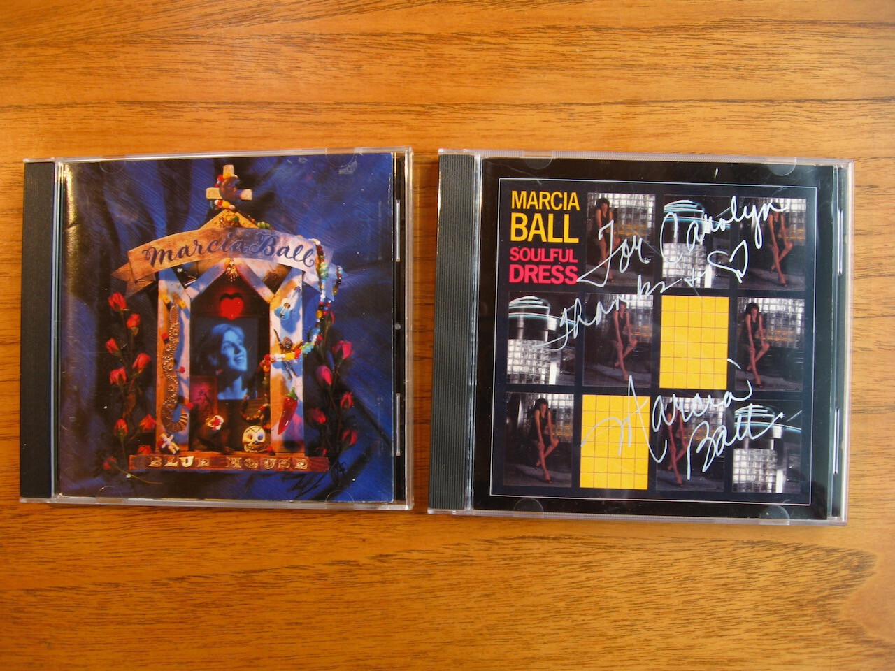 Lot of 2 Marcia Ball audio CDs Blue House & Soulful Dress SIGNED by ...