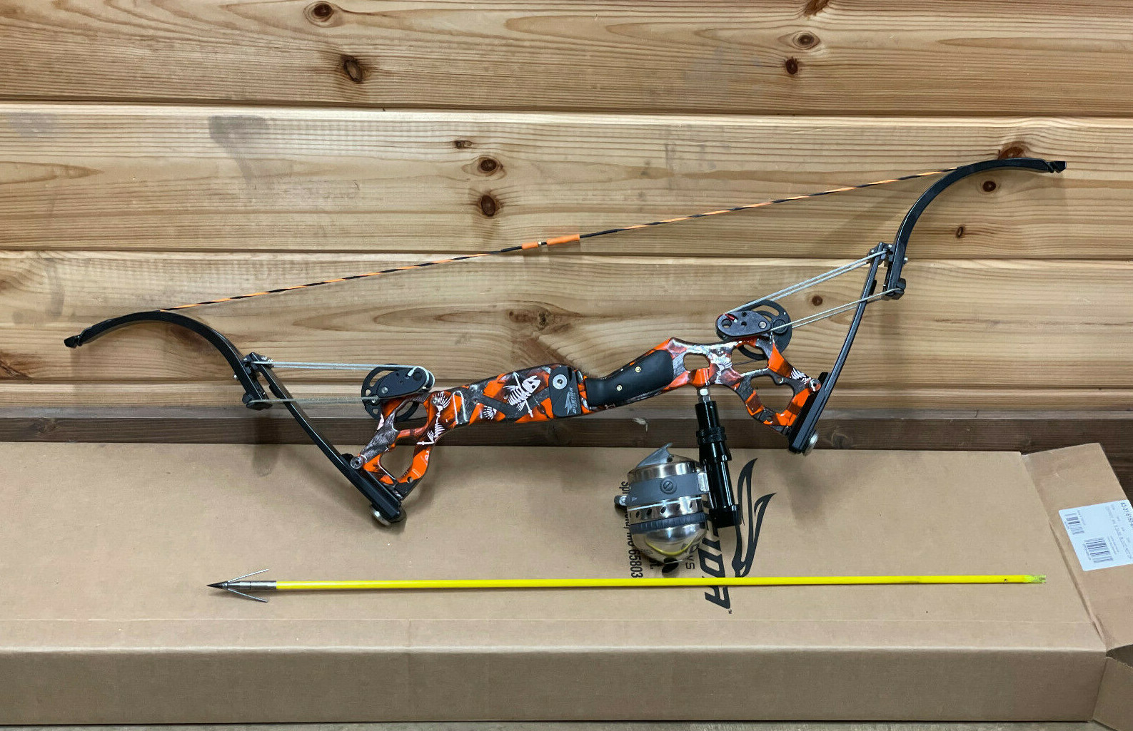 NEW Oneida Eagle Osprey Muzzy Reel PACKAGE Bowfishing Bow Orange SHORT ...