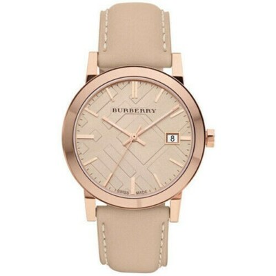 Brand New Burberry BU9109 City Classic 34 mm Rose-Tone Swiss Watch | eBay
