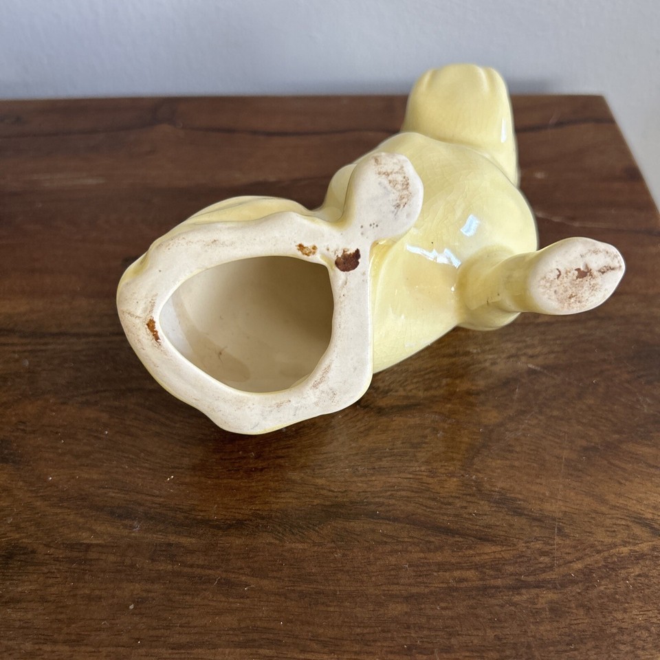 Ceramic French Bull Dog Frenchie Bulldog Light Yellow Vintage 5 Inches ...