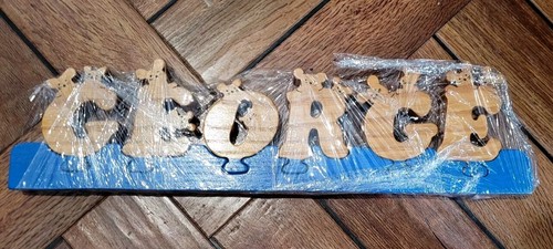 George Wood Jigsaw Name Plaque Plate | eBay