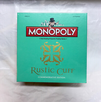 RUSTIC CUFF MONOPOLY GAME **SEALED IN BOX** COLLECTOR COMMEMORATIVE ...