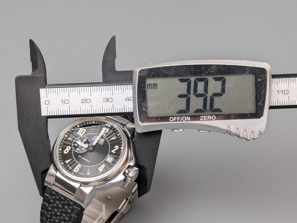 Oris 7496 cal.643 Small Second Date Black Dial Automatic Men's Watch ...