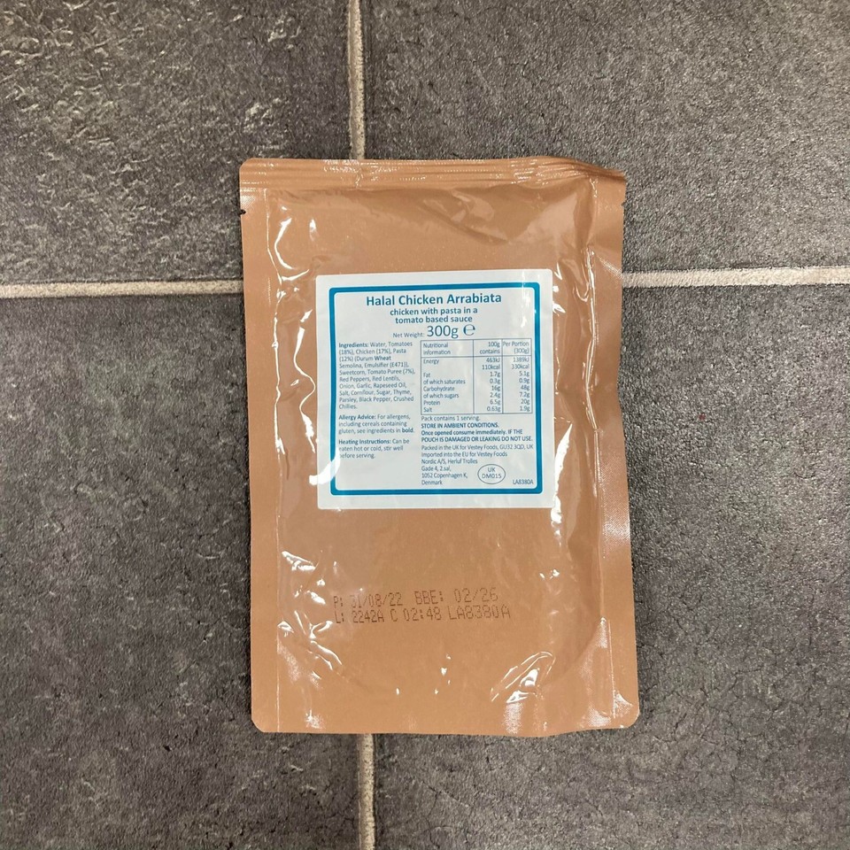 British Army MOD Ration Pack Meals Camping MRE Food Survival Scouts ...