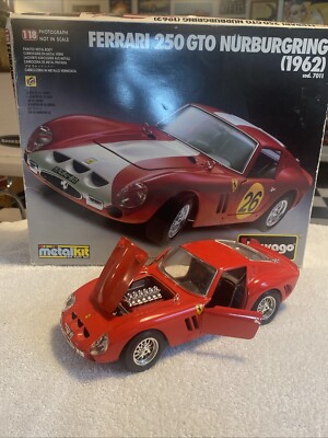 Burago 7011 Ferrari 250 GTO NURBURGRING 1/18 Model Diecast Metal Kit ...