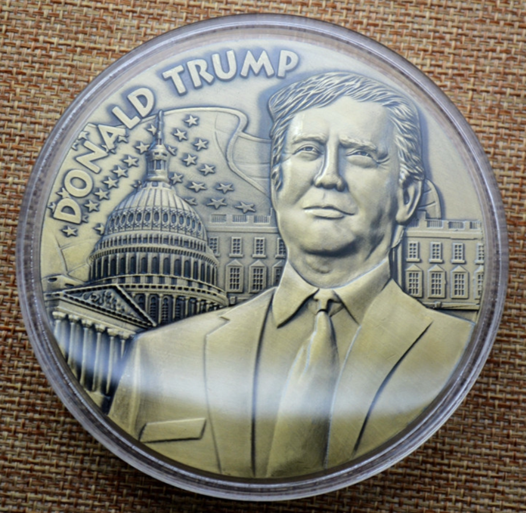 45th United States President Donald Trump Commemorative Coin Big Badge ...