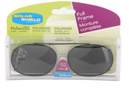 3Pack Solar Shield Clip On Sunglasses Full Frame 52 REC 2 Smk Lens Free ...