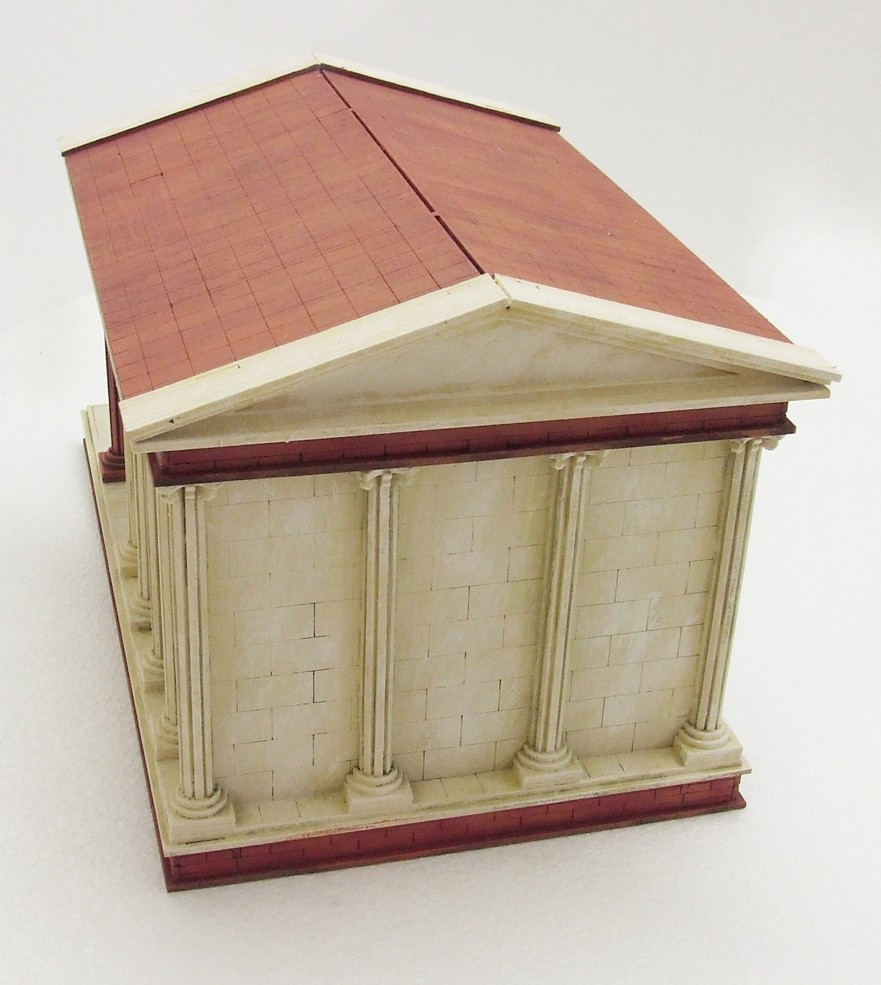 ROMAN TEMPLE (Streets & Gangs of Rome) - 28mm - ASSEMBLED MDF & HIGHLY ...