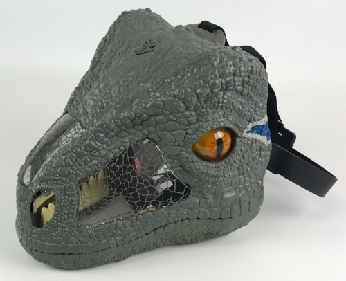 Mattel Jurassic World Park Chomp 'n Roar Velociraptor Raptor Blue ...