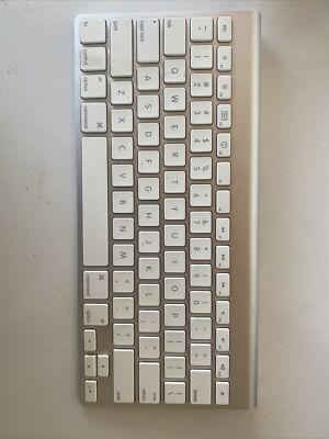 Apple A1314 Bluetooth Wireless Silver Slim Mini Keyboard laptop iMac ...