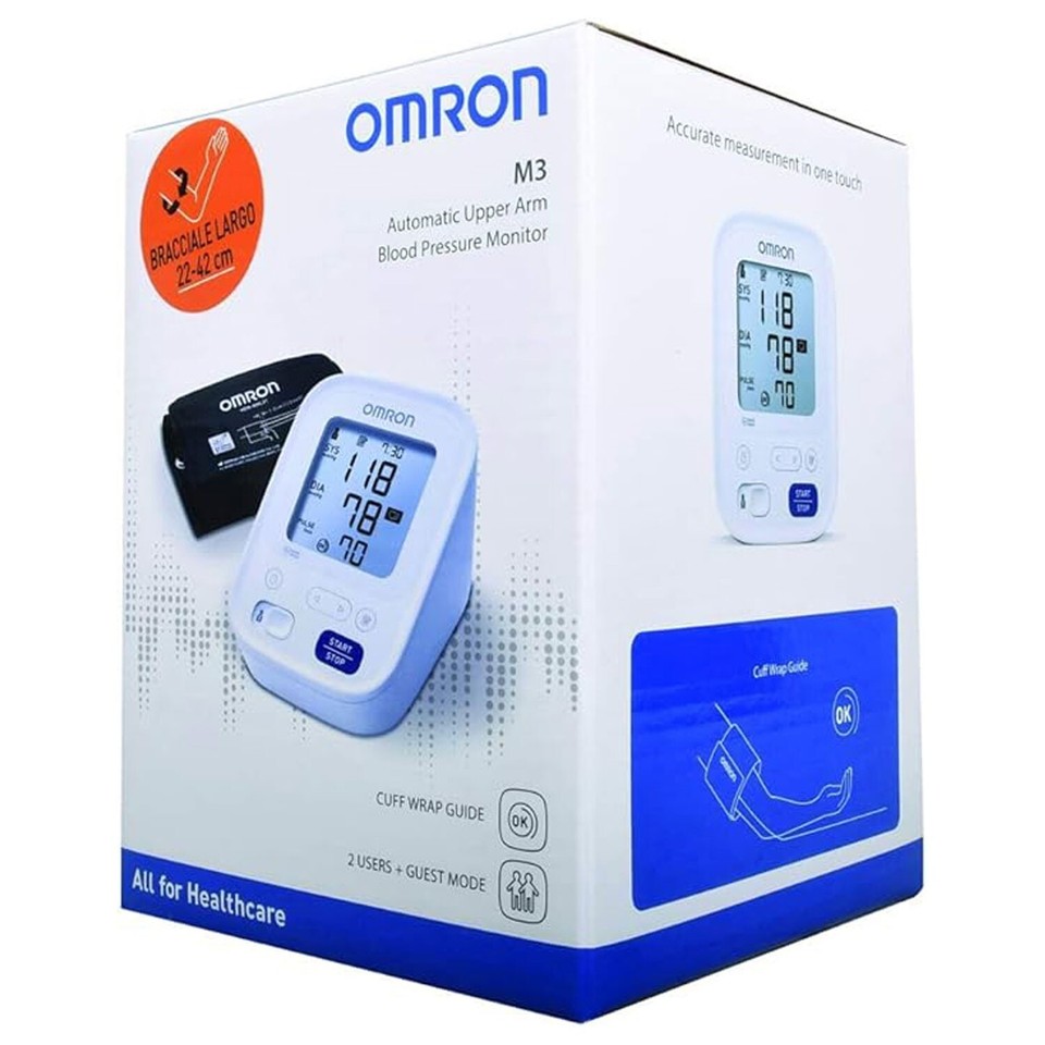 Omron M3 Automatic Digital Blood Pressure Monitor With Easy Cuff - M3 ...