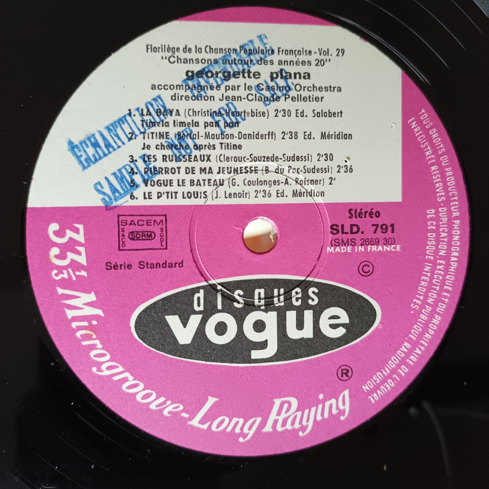 Georgette Plana – Chansons Autour Des Annees 20 Vinyl LP Pop Chanson France | eBay