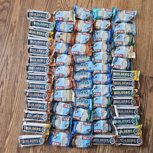 Clif Bars Mixed Lot Of 62 Bars Clif Builders BB April 2026 Chocolate ...