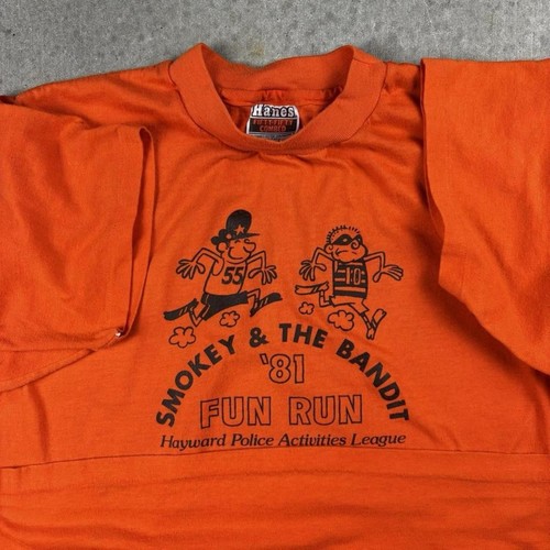 Vintage 1981 Smokey And The Bandit Fun Run T-shirt Hanes 50/50 Single ...