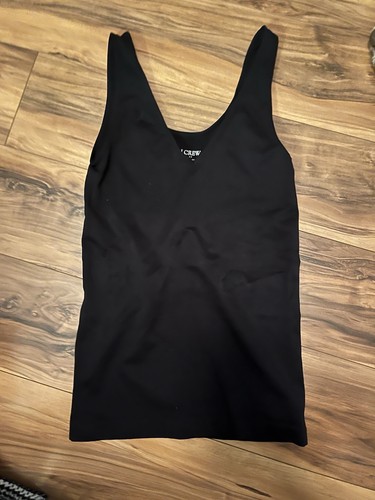 J.CREW Tank Top Womens Small Black Layering Sleeveless NEW V-Neck BJ880 ...