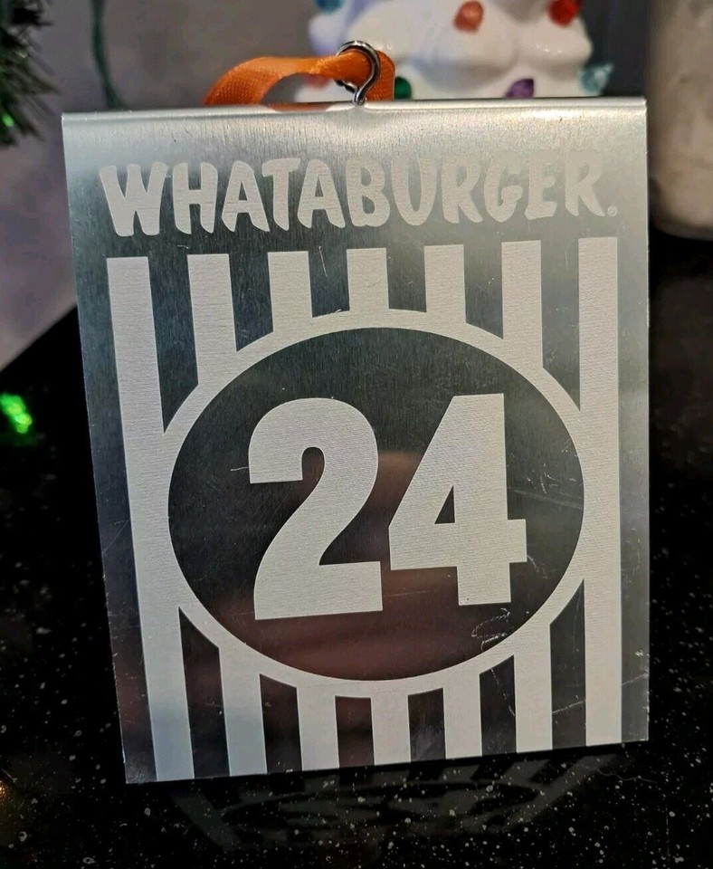 2 Pack NEW 2024 Whataburger Table Tent Silver Christmas Ornament | eBay
