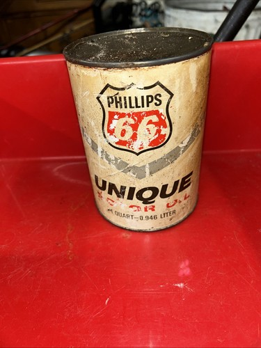 Phillips 66 Unique Motor Oil Can Full Quart | eBay