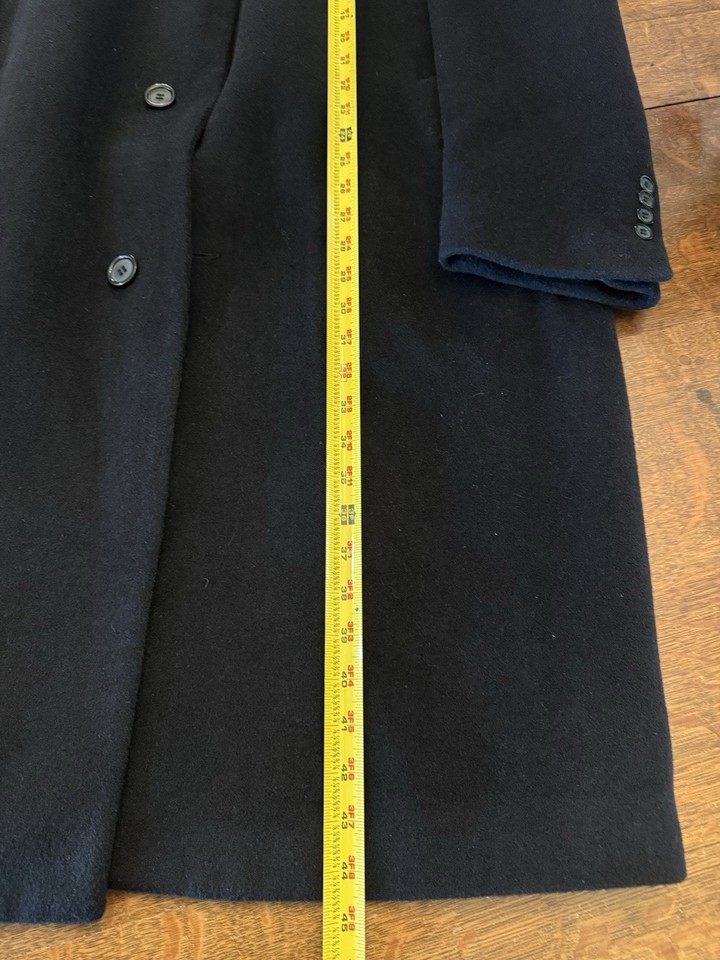 Geoffrey Beene 100% Pure Wool Overcoat Men’s Size 46R Black Long | eBay