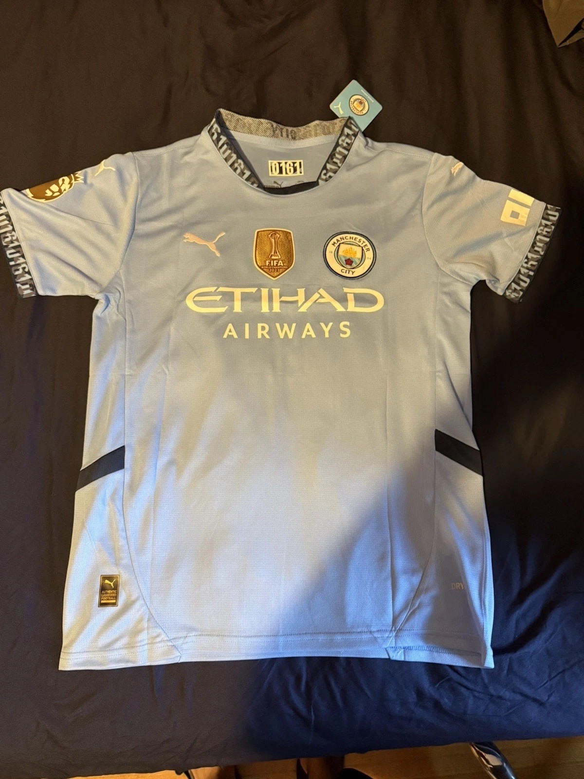 Manchester City 2024-2025 Home Kit Omar Marmoush Jersey BRAND NEW LARGE ...