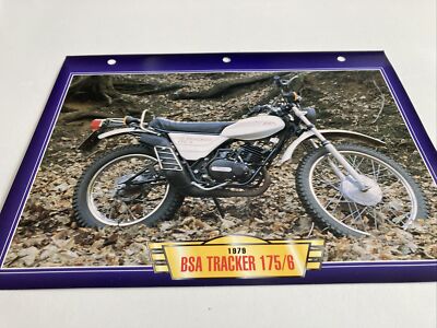 BSA Tracker 175 / 6 1979 Motorcycle Passion Collection Atlas | eBay