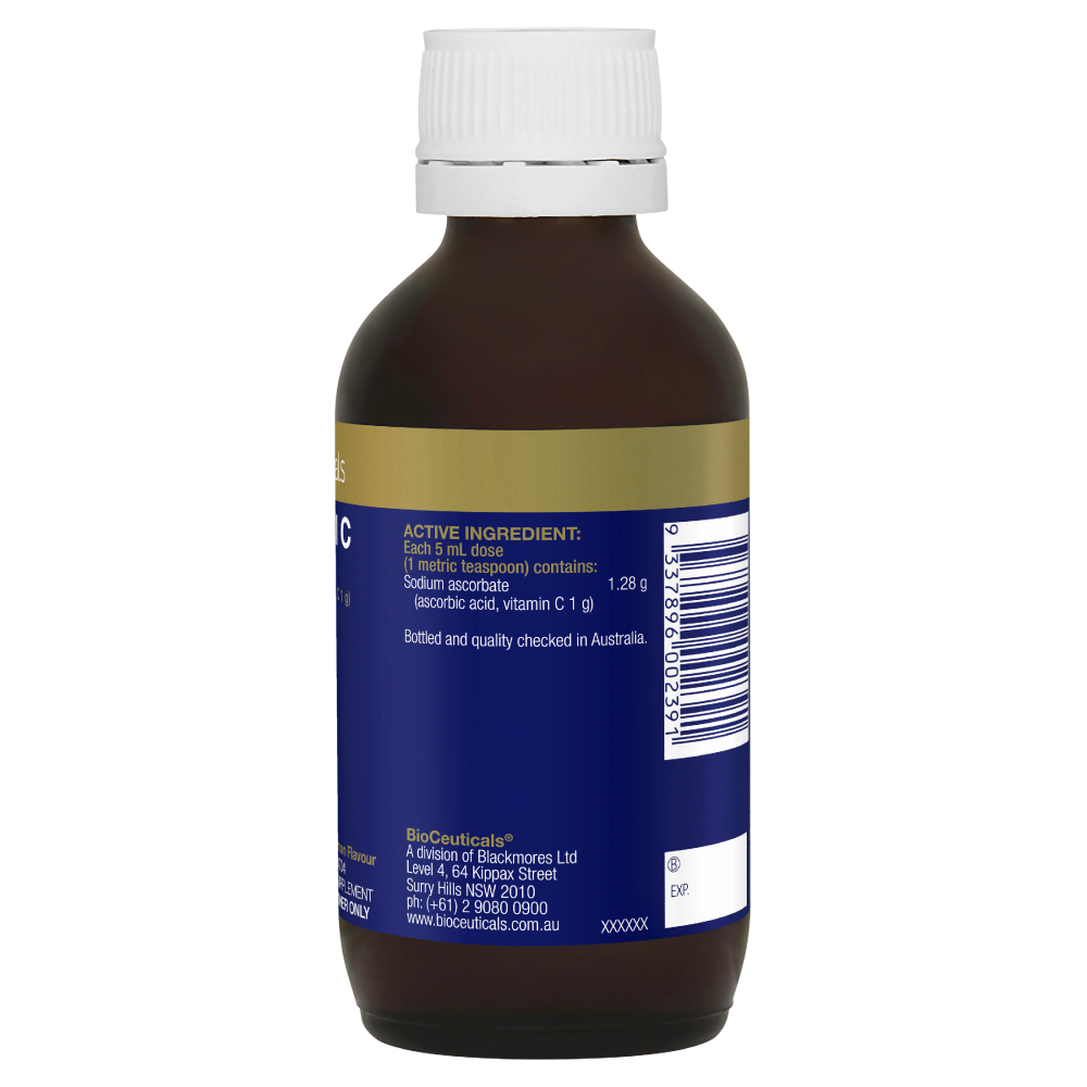 BioCeuticals Liposomal C 200mL Oral Liquid Lemon Flavour Vitamin C ...