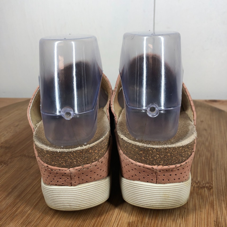 Fly London Sandals 39 Womens 8 Wigg Slides Wedge Platform Pink Leather ...