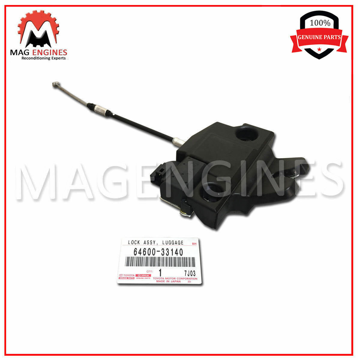 64600-33140 GENUINE OEM LUGGAGE/TRUNK DOOR LATCH LOCK 6460033140 | eBay