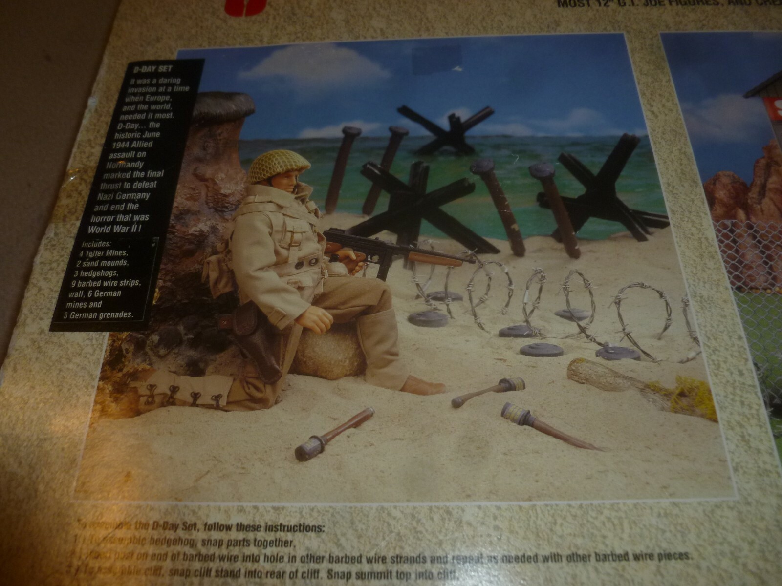 VINTAGE 1999 12" GI JOE FIGURE PLAYSET DELUXE MISSION GEAR SENTRY POST ...