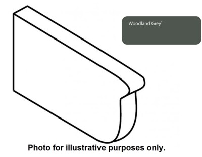 2x Bluescope Lysaght QUAD GUTTER STOP ENDS 150mm WOODLAND GREY-Left ...