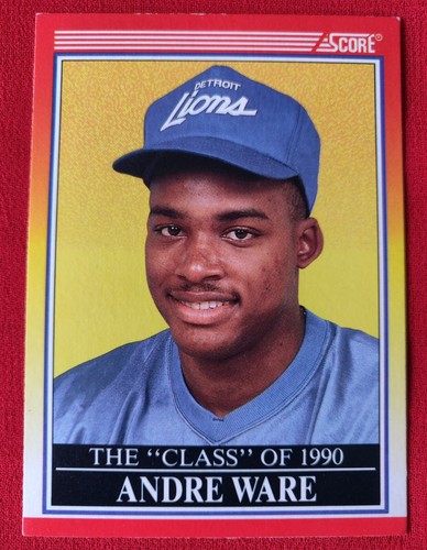 1990 Score #607 Andre Ware Detroit Lions NFL Football Card | eBay