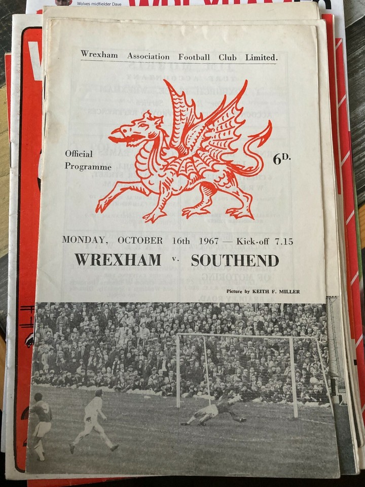 Wrexham HOME & AWAY programmes 1960s 1970s 1980s 90s League & Cup ...
