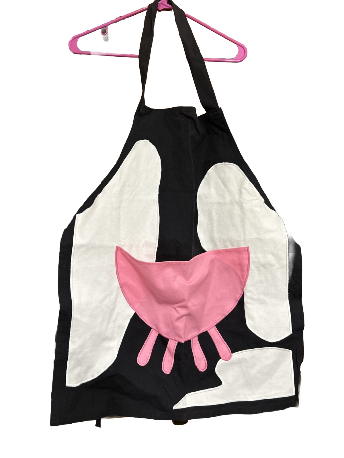 Happy Cow Apron Black White Pink Cow Pattern Apron 100% Cotton USA | eBay