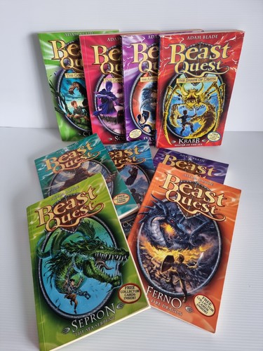 Beast Quest Books X 12, number 1,2,3,4,5 8,9,12,21,25 and 27, Paperback ...