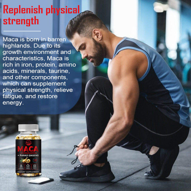 Organic Maca Root Capsules 10000mg, Peruvian Maca Extract for Men ...