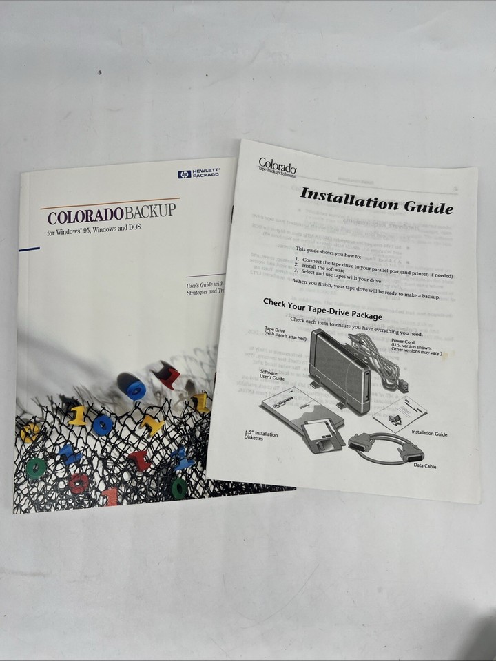 Hewlett Packard HP Colorado T1000e Travan External Tape Drive Parallel ...