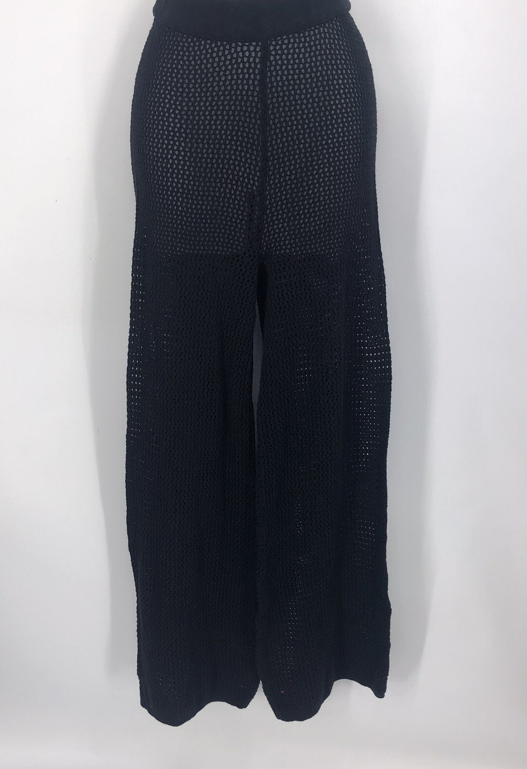 ANWND Basic Black Fishnet Legging Mesh Pants Cotton W… - Gem