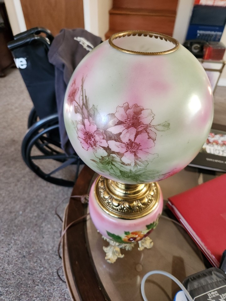 Victorian - era style parlor lamp converted to electricity | eBay