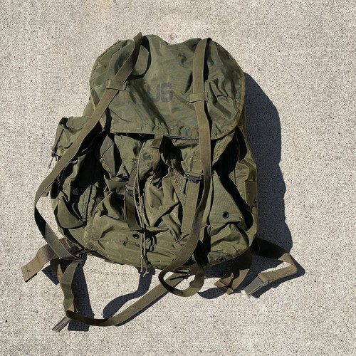 Vintage US Army FIELD PACK Vietnam war era 1974 Metal Frame ALICE Nylon ...