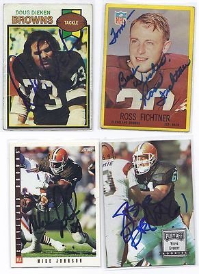 Steve Everitt Signed / Autographed Football Card Cleveland 1993 Rookie ...