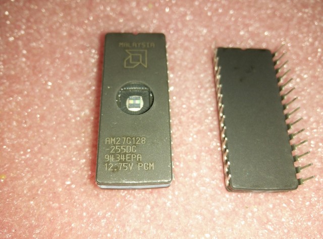 AMD Am27c128-255dc 28 Pin 128k Erasable Prom DIP 5v 250ns for sale ...