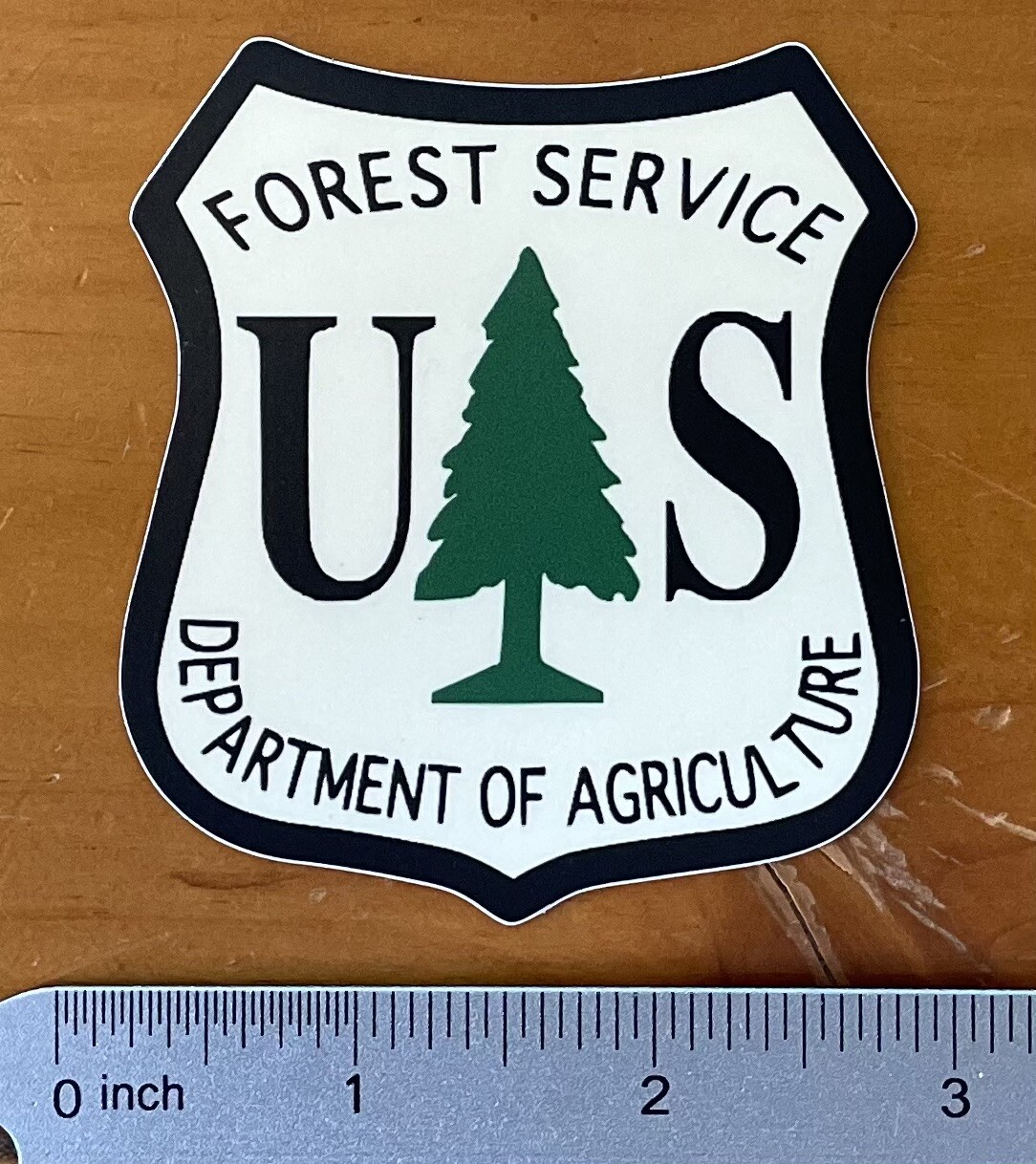 US Forest Service USDA Patch Sticker National Park Service 3 Tan Inch ...