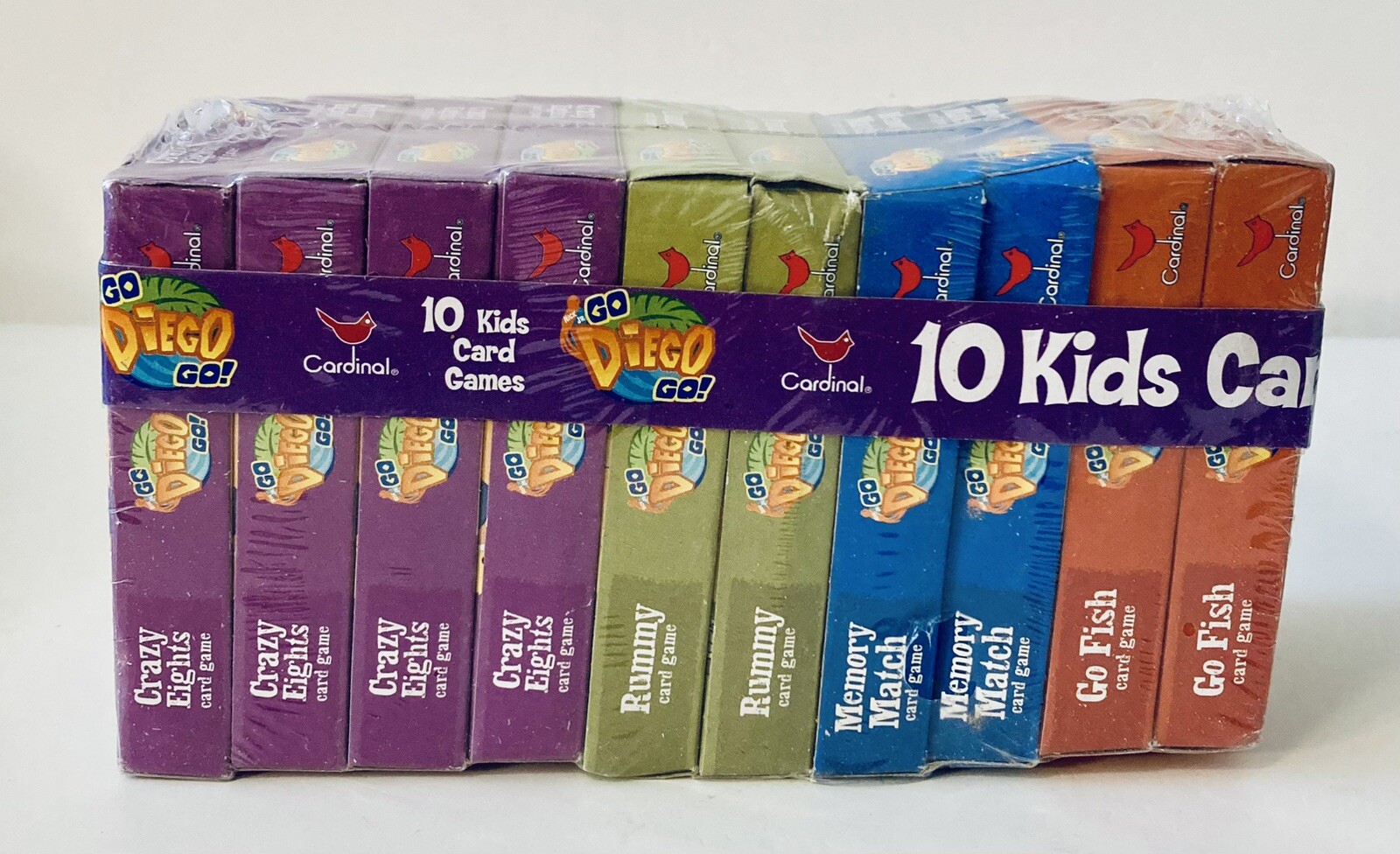 10-Pack Kids Card Games - Go Diego Go -Crazy Eights-Go Fish-Rummy ...