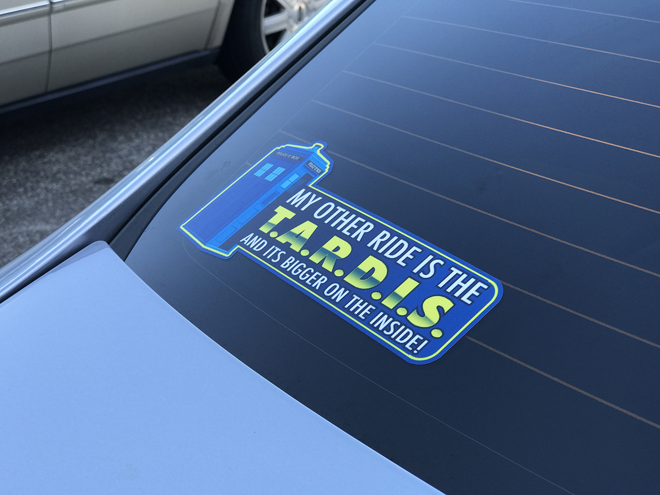 Doctor Who My Other Ride Is The TARDIS Bumper Sticker, Decal | eBay