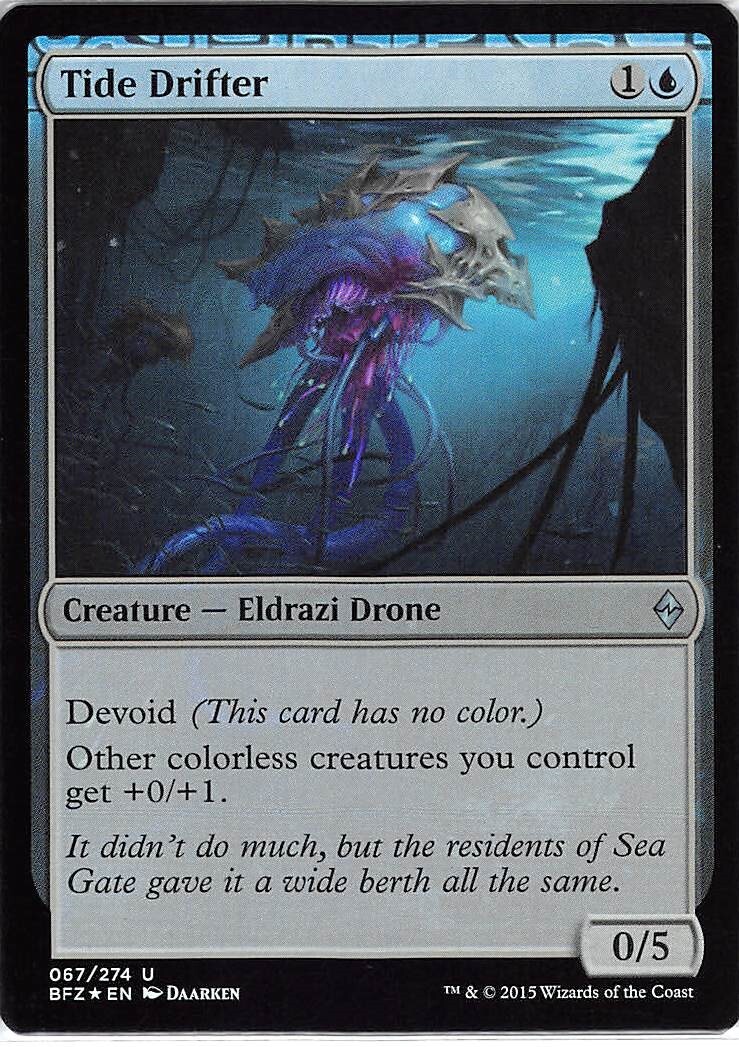 Tide Drifter *FOIL Uncommon* Magic MtG x1 Battle for Zendikar SP | eBay
