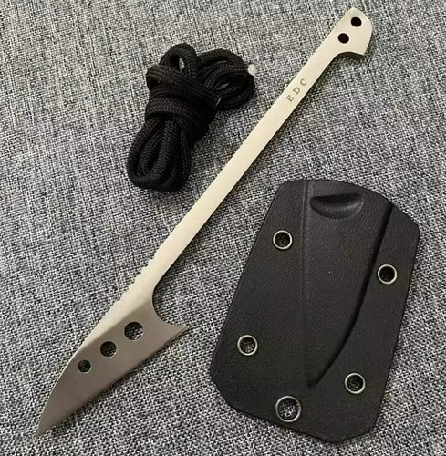 New - Mini Neck EDC Self Defense Fixed Knife with Horizontal belt clip ...