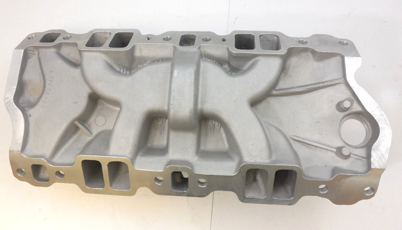 SB Chevy Aluminum Intake Manifold Spread Bore SBC 55-86 305 327 350 V8 ...
