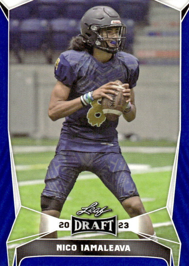 2023 Leaf Draft - Blue #27 Nico Iamaleava (RC) for sale online | eBay